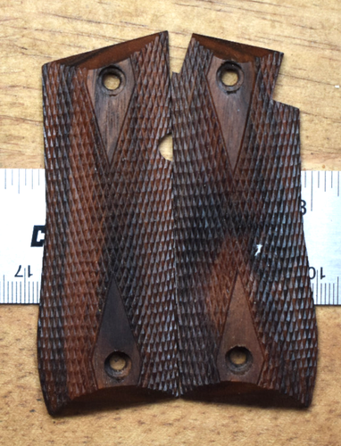 Colt Mustang Grips Walnut Diamond Pattern .380acp New | eBay