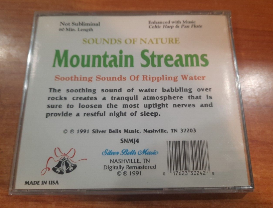 Nature's Relaxing Songs~ Mountain Streams Enhanced with Music CD MIP | eBay