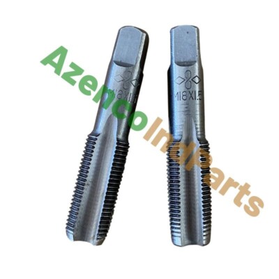 HSS 18mmx1.5 Metric Taper & Plug Tap Right Hand Thread M18x1.5mm Pitch ...
