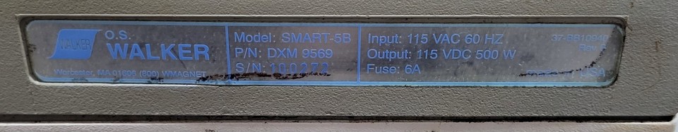 Walker Electro-Magnetic Chuck – 24in x 48in w/ OS Walker Smart Control ...