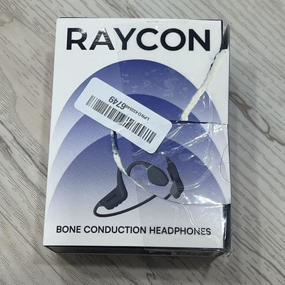 Raycon RBB842 Bone Conduction Bluetooth Headphones Wireless Gray Open ...