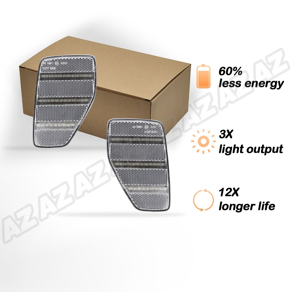 LED Side Marker Lights Turn Signal Lamp For Hummer H3 2006-2010 H3T ...