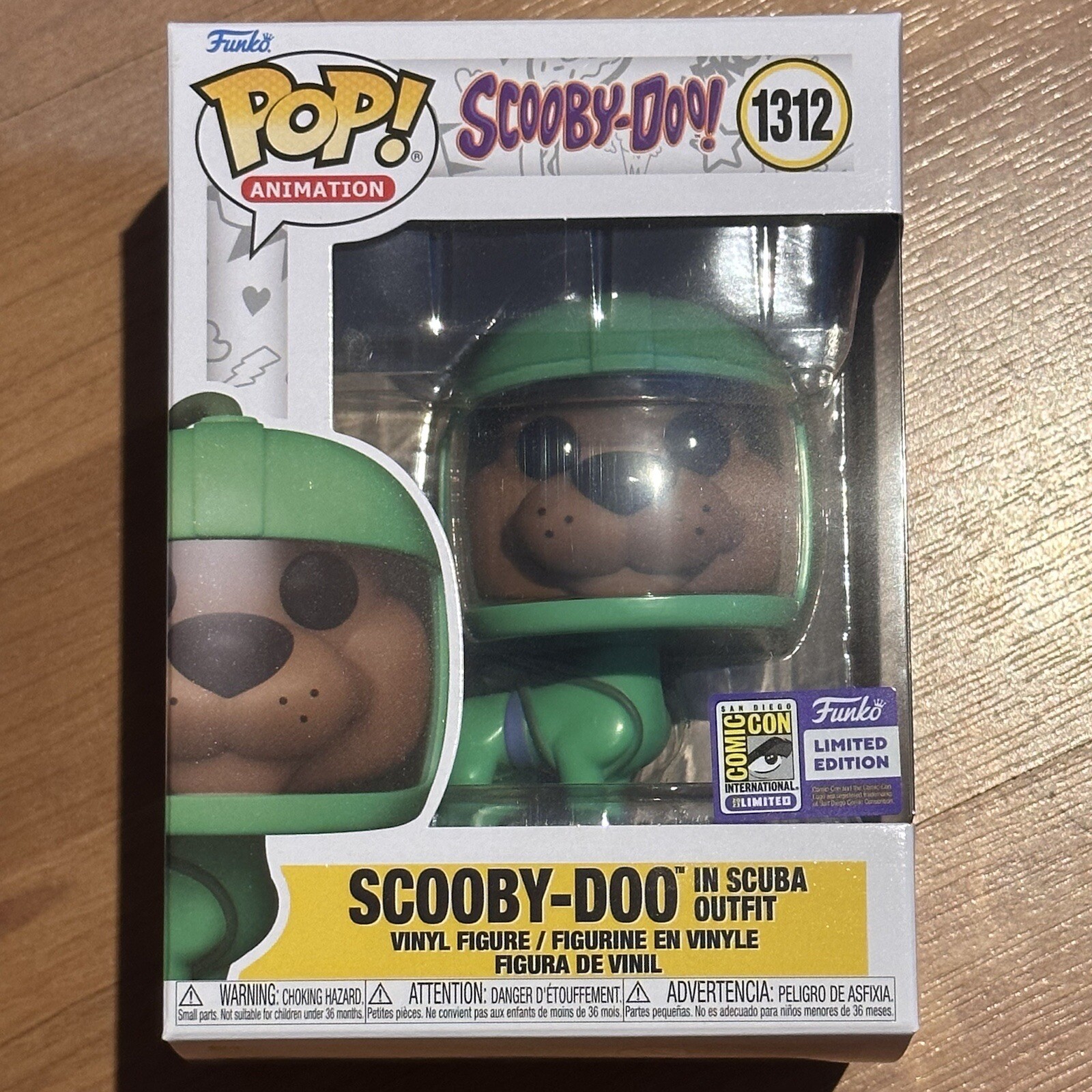 SDCC 2023 FUNKO SCOOBY DOO IN SCUBA SUIT OFFICIAL CON STICKER 1312 | eBay