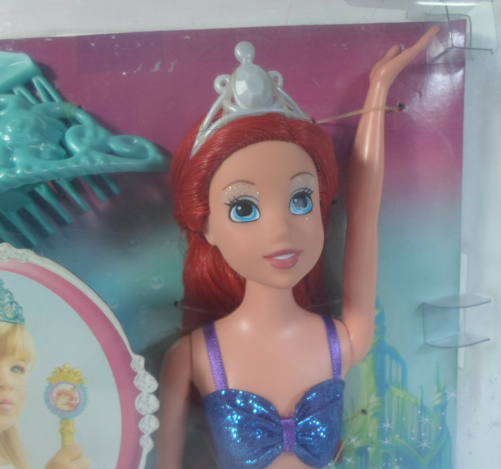 DISNEY MATTEL 2009 PRINCESS ARIEL THE LITTLE MERMAID DOLL WITH CROWN ...