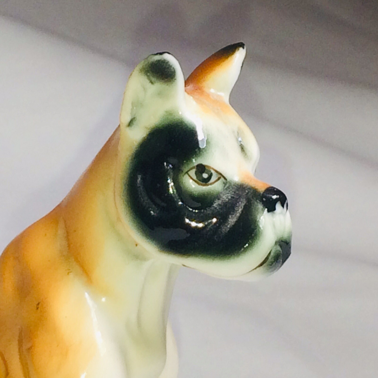 Boxer Dog Figurine, Boxer dog gift, Porcelain Boxer Dog Figurine Boxer ...