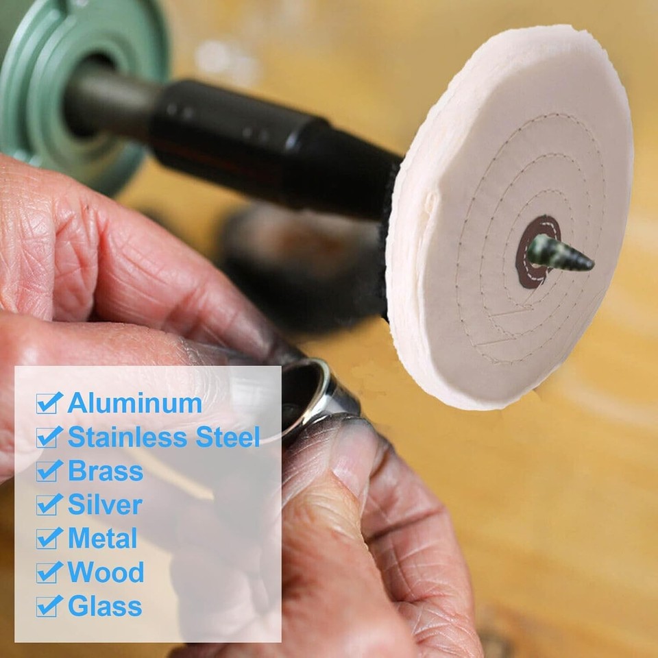 4 Oz. Buffing Polishing Compound Kit 3pcs Metal Polish Green White Red ...