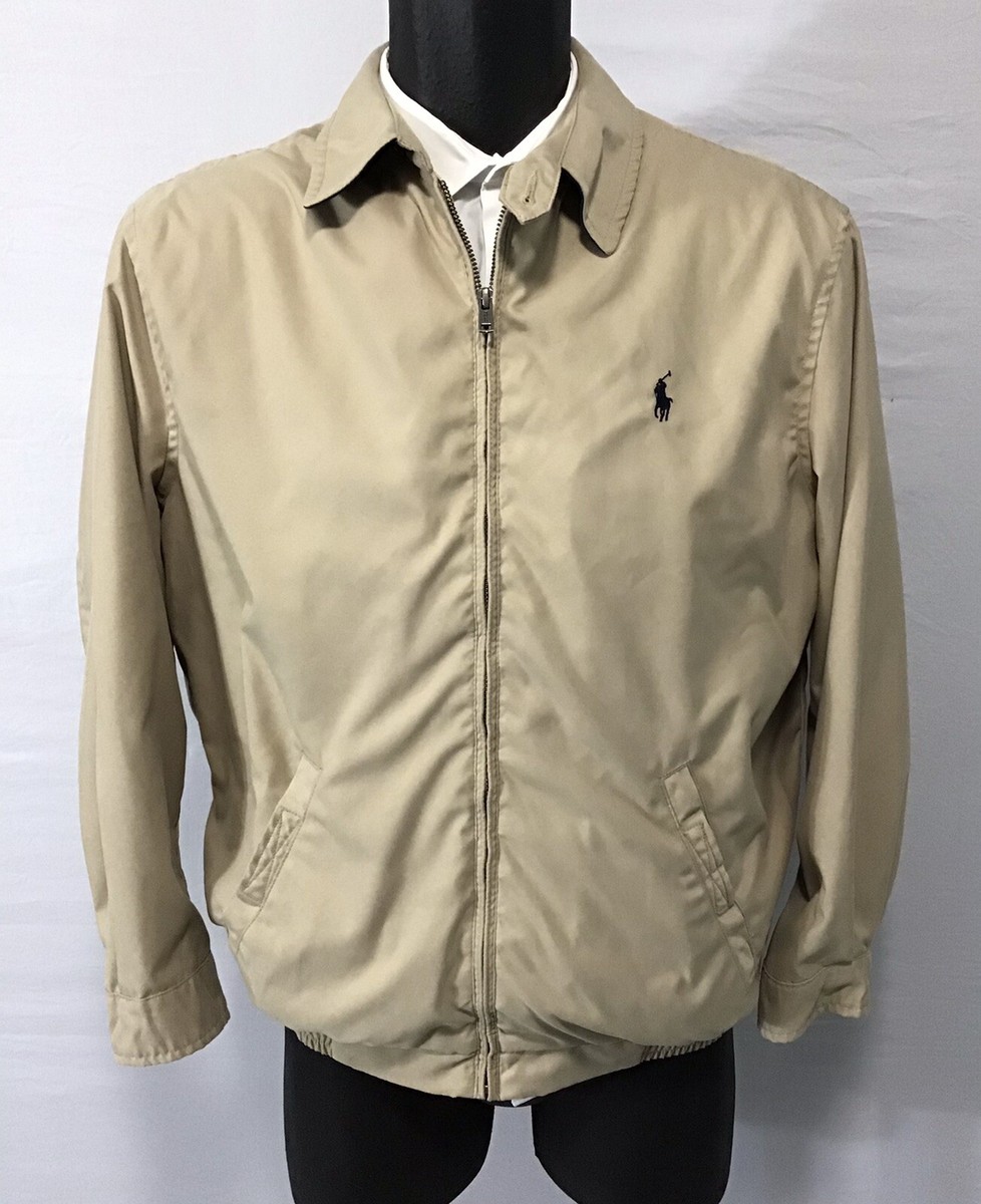 Ralph Lauren Polo Mens Golf Bi-Swing Beige Windbreaker Ralph Lauren Polo Mens Golf Bi-Swing Beige Windbreaker