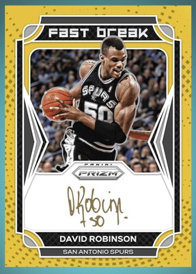 2021-22 Prizm David Robinson Gold Fast Break Auto (Panini Dunk Digital ...