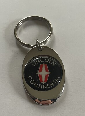 Lincoln Continental Keychain Lightweight Metal Chrome Style Finish ...