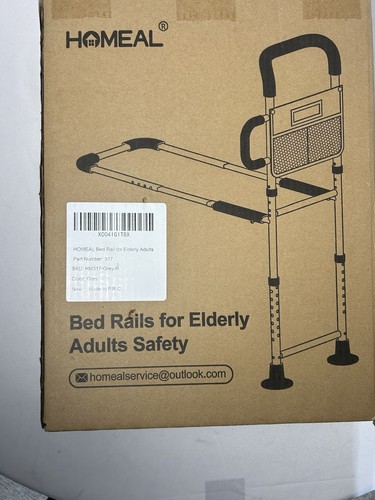 HOMEAL Bed Rails for Elderly Adults Safety Height Adjustable Bedside ...