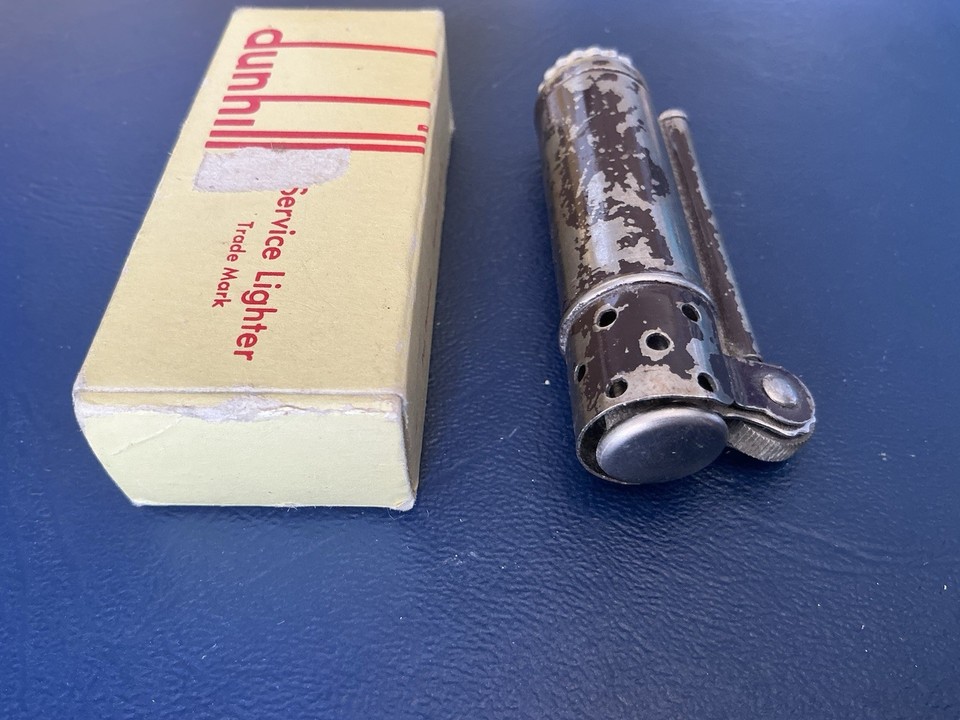 Dunhill Service Lighter Petrol USA Trench WW2 , With Original Box | eBay