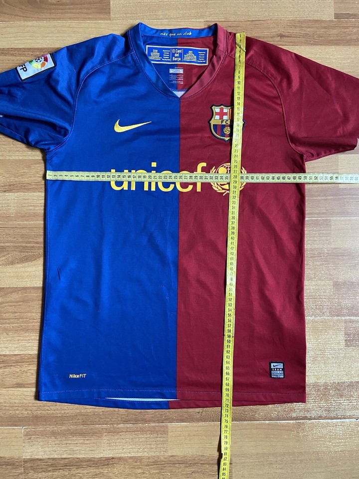 BARCELONA 2008 2009 HOME FOOTBALL SHIRT SOCCER JERSEY NIKE 286785-655 ...