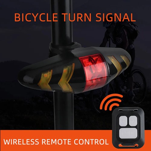 Wireless Rear Lamp Smart Bike Wireless Remote Turn Signal Lights LED ...