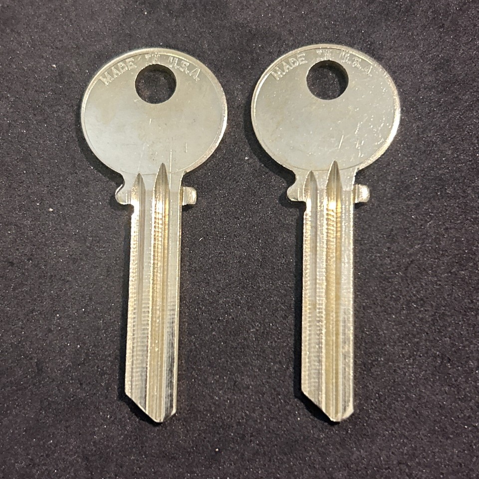 TWO (2) KEY BLANKS FIT MEDECO LOCKS 5ME1 LEVEL 1 5-PIN BRASS 1515 | eBay