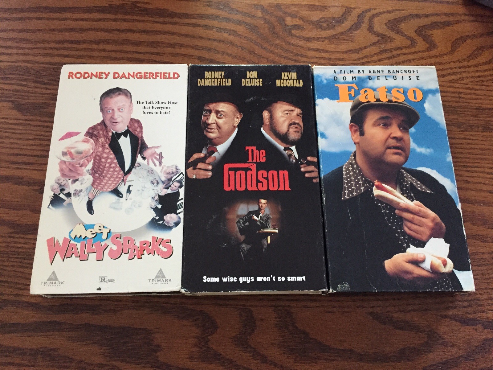 Lot Of 3 Rare Comedy Vhs Tapes Rodney Dangerfied Dom Deluise Godson ...