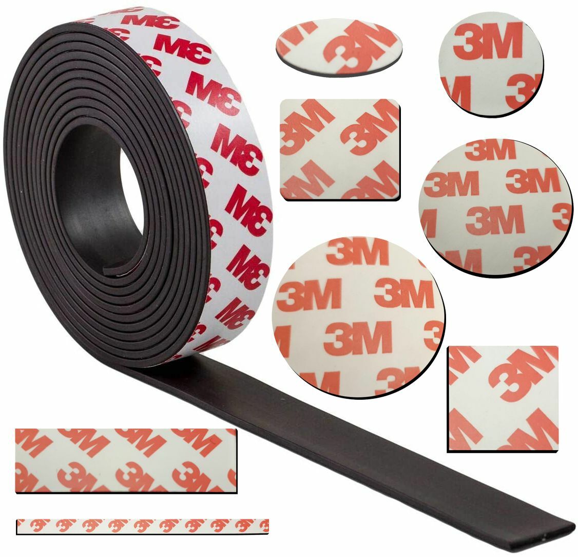 Self Adhesive Magnetic Pads – Circles, Squares, Dots, Ovals – 3M ...
