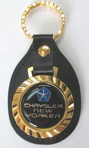 CHRYSLER NEW YORKER Royal Classic Black Leather #5371 Key Ring 1949 ...