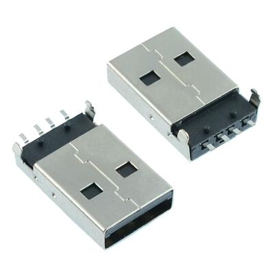 2 x USB Type A Vertical Male Plug PCB Connector | eBay