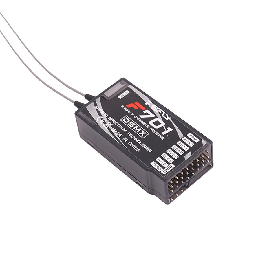 F701 7CH Channels 2.4GHz 7 Receiver For DX8 DX7 JR RC Spektrum DSMX ...