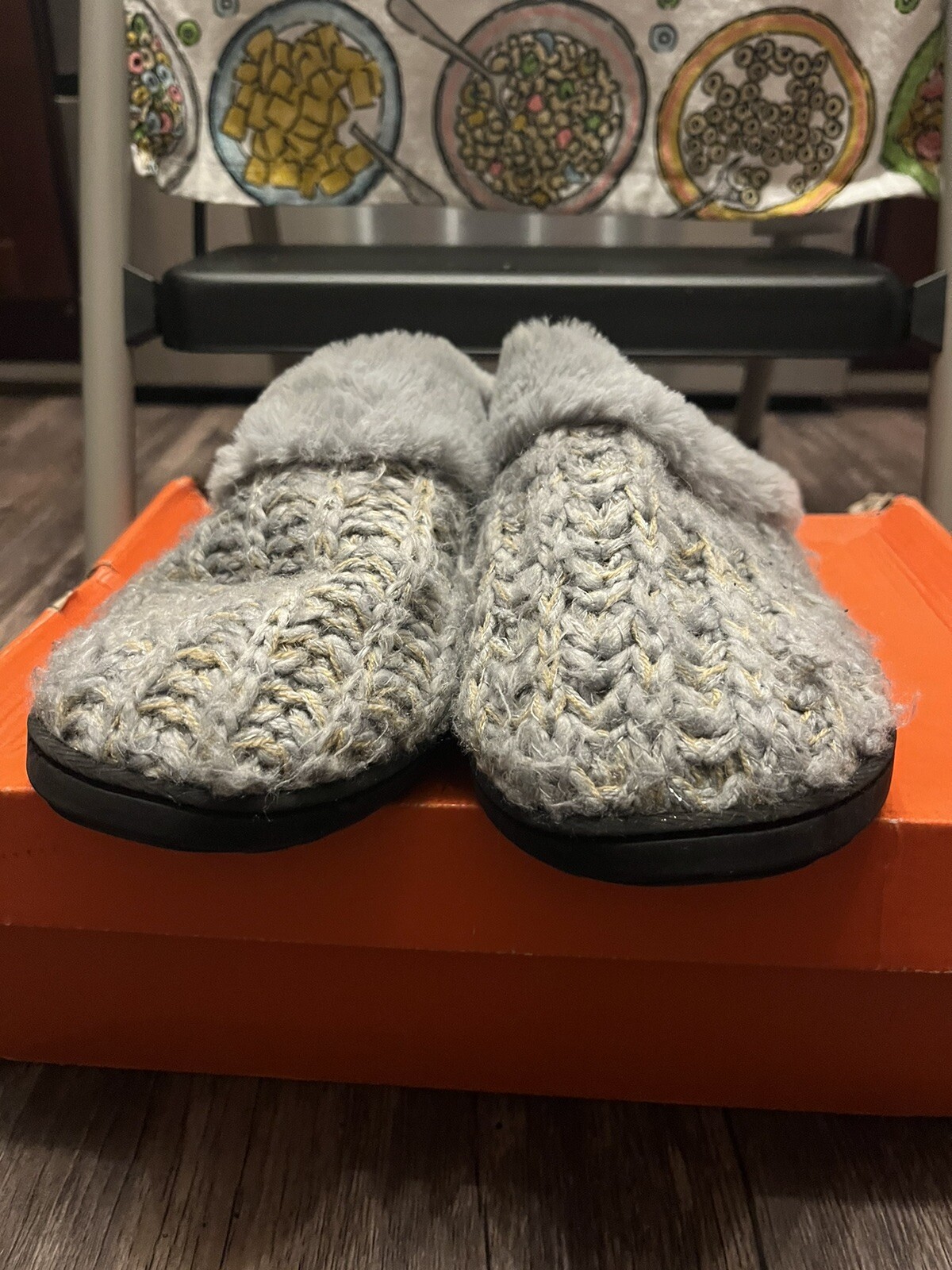 women’s nine west cozy fury slides slippers grey size 11 $7 | eBay