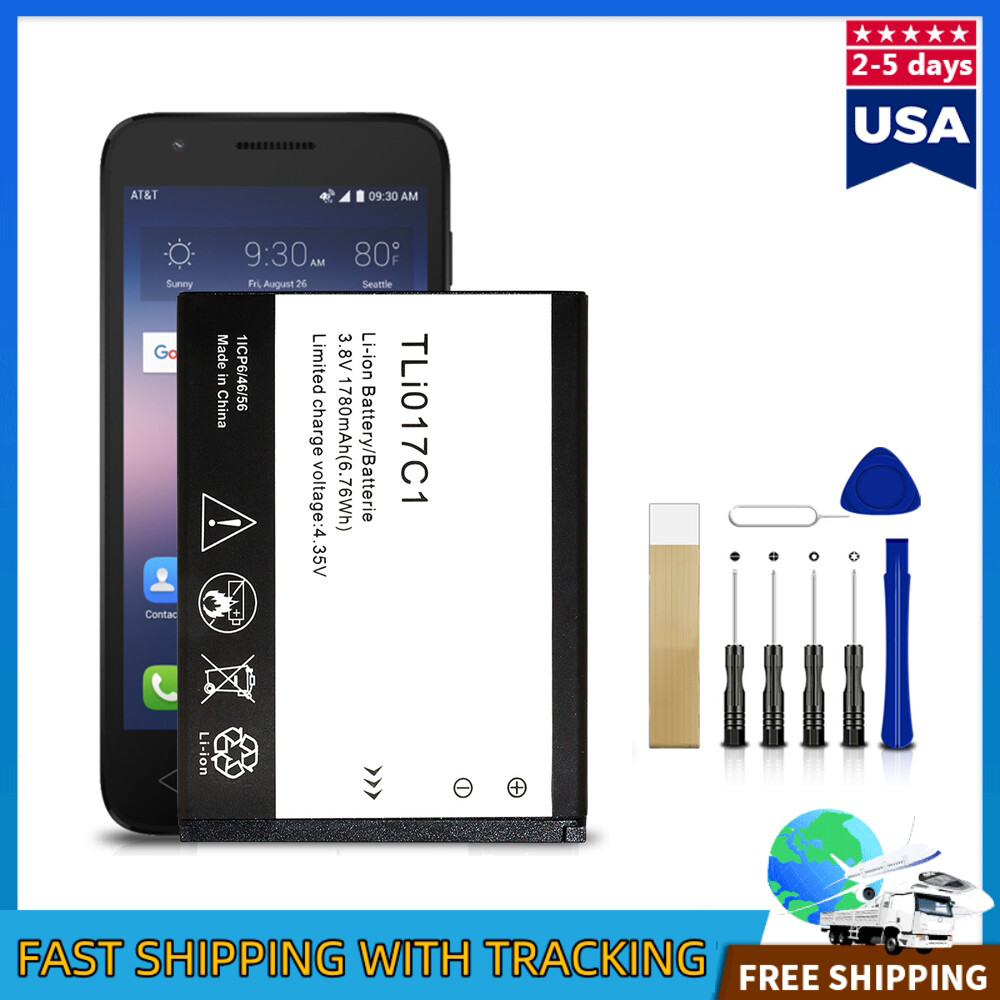 For Alcatel One Touch Jitterbug Greatcall Flip Phone Battery TLi017C1 ...