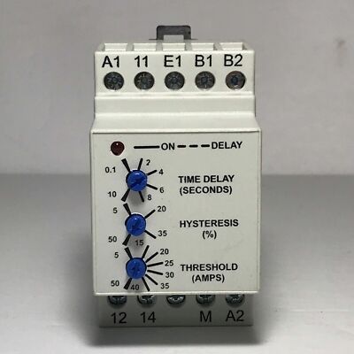 Macromatic PMDU-E-102 Current Monitor Relay Time delay 10 sec Timer ...