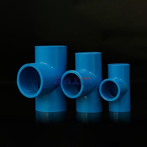 PVC Pipe Fittings Tee Socket ID 16mm - 200mm T Type Solvent Weld White ...