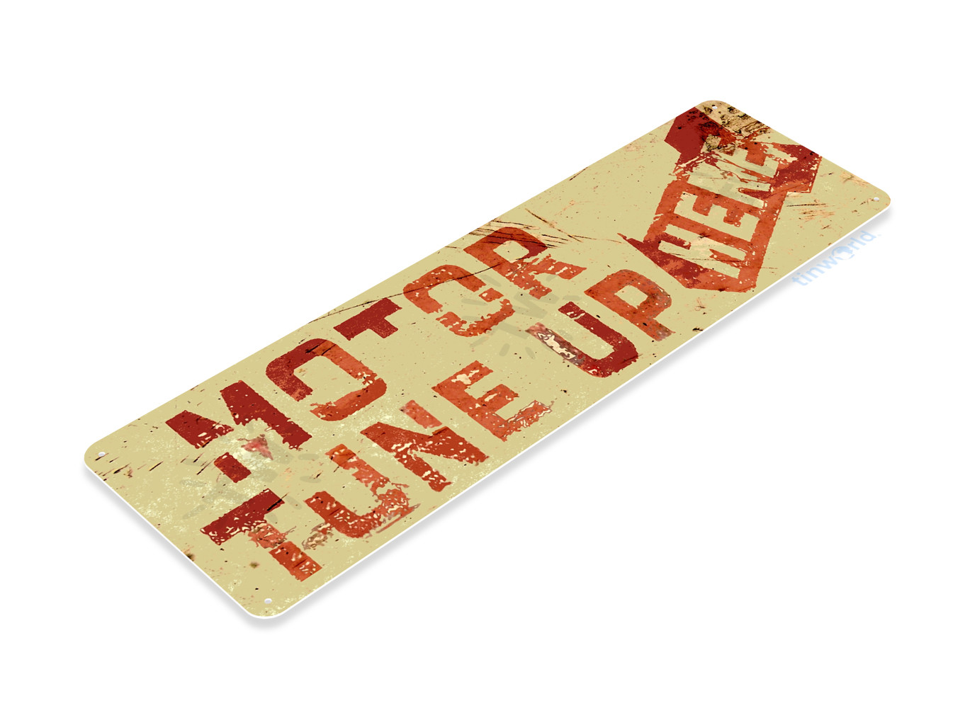 TIN SIGN Motor Tune Up Auto Shop Garage Mechanic Rustic Metal Decor ...