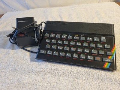 Sinclair zx spectrum 48k with original zx poser supply and coax cable ...