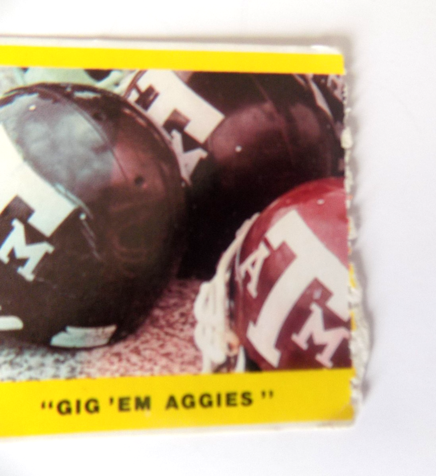 NCAA TEXAS A&M vs T. C. U. HORNED FROGS NOV. 24, 1984 COLLEGE FOOTBALL ...