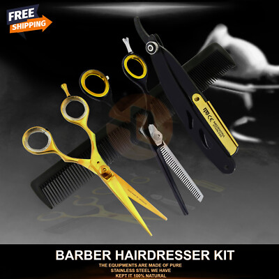 Salon Hairdresser Set Thinning Haircut Scissors Haircutting Shears ...