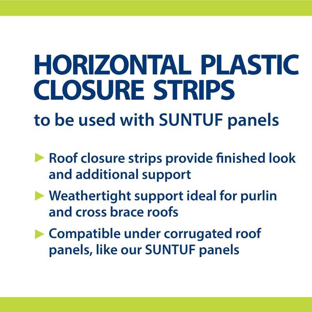 Suntuf Horizontal Closure Strips Palruf 24 In. Universal Vertical