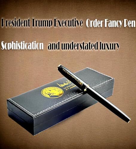 Trump Pen 2024 Trump Merchandise Black Lacquer Rollerball Pen Stunning ...