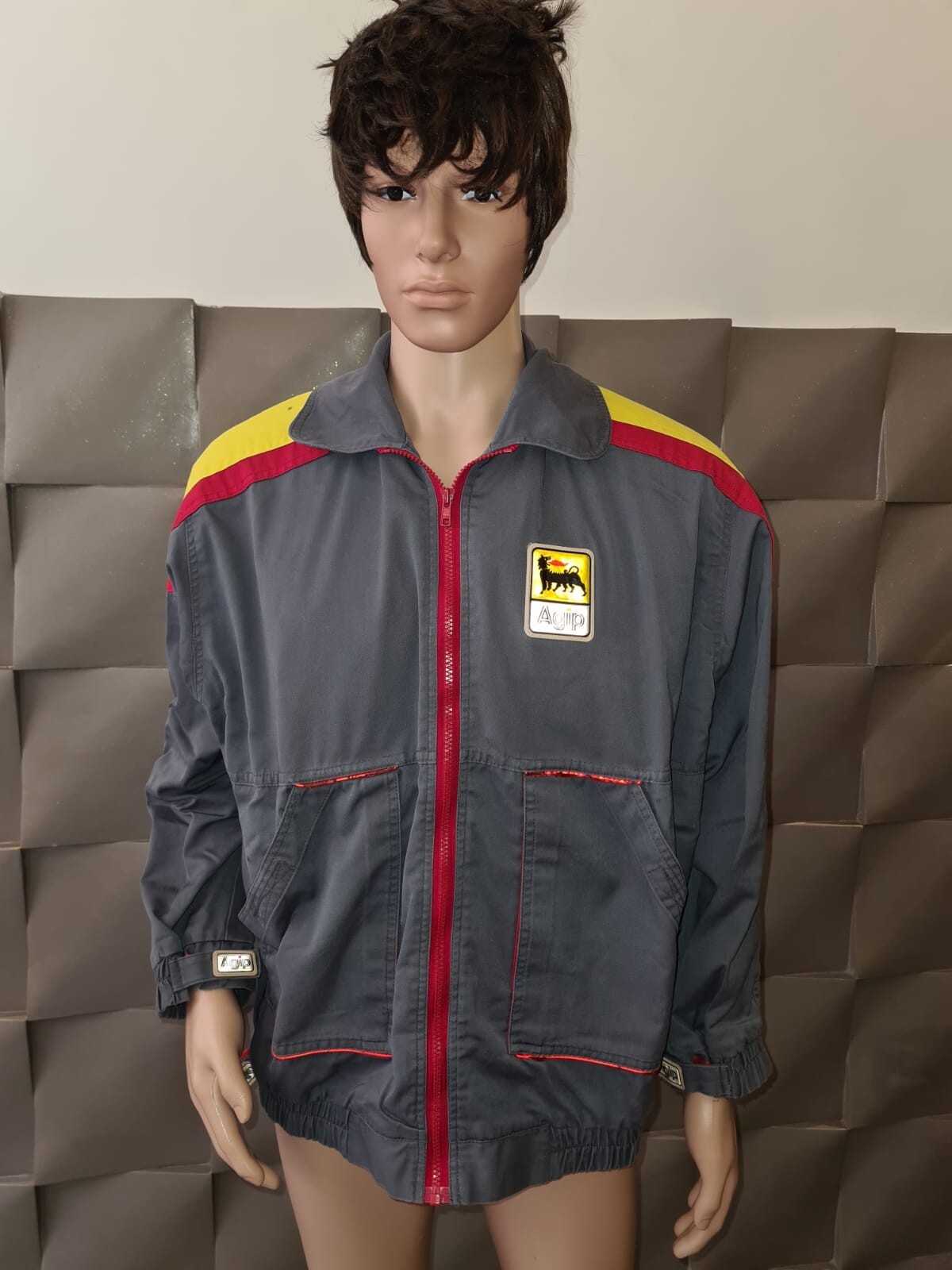 Agip jacket used L vintage 90's/2000 gas station gasoline Ferrari ...