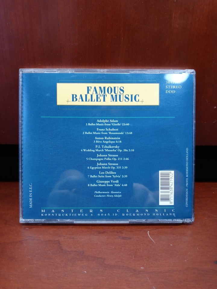 Famous Ballet Music CD Schubert Strauss Verdi Delibes Tchaikovsky CD | eBay