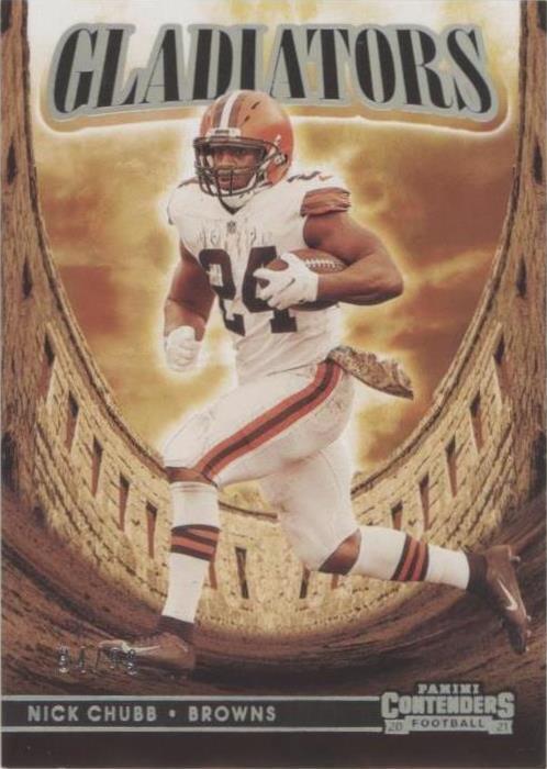 2021 Panini Contenders - Gladiators Nick Chubb #GLD-NCH Silver /99 for ...