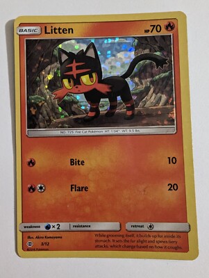 Pokemon Card Holo Mcdonalds Promo Litten | eBay