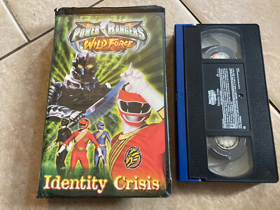 VHS Tape Clamshell Power Rangers Wild Force: Identity Crisis (2002 VHS ...