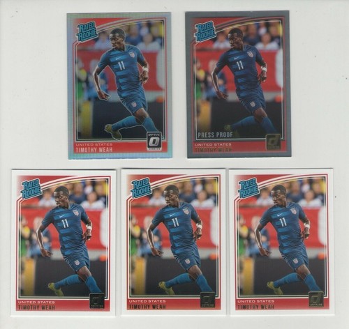 Timothy Weah / 2018-19 Panini Donruss Soccer / 5 Rated Rookie cards | eBay