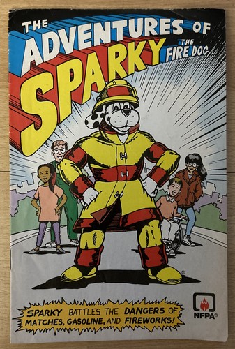 1992 NFPA Adventures Of Sparky The Fire Dog Firefighter Comic Book | eBay