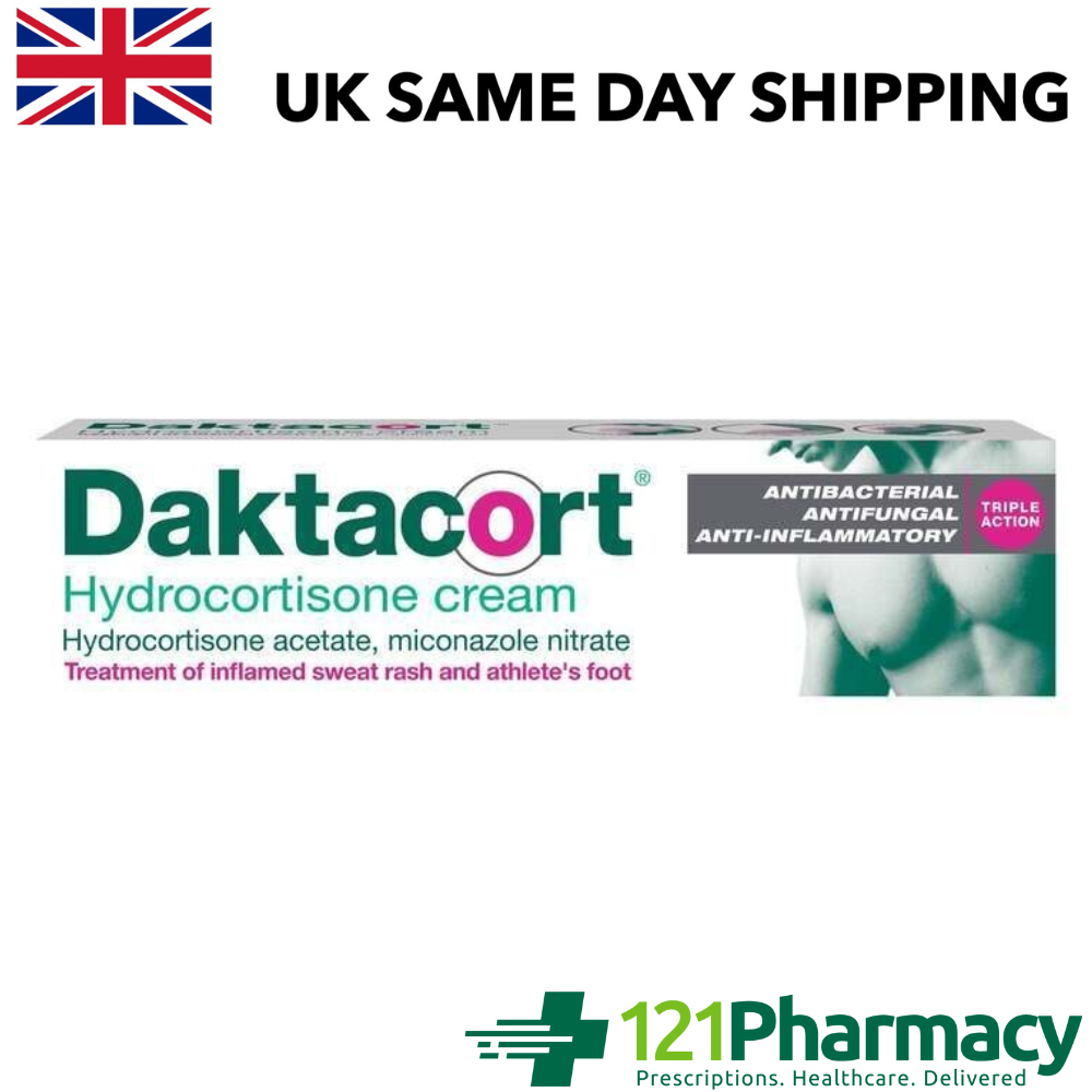 Daktacort Hydrocortisone Antibacterial Antifungal Cream - 15g - READ ...