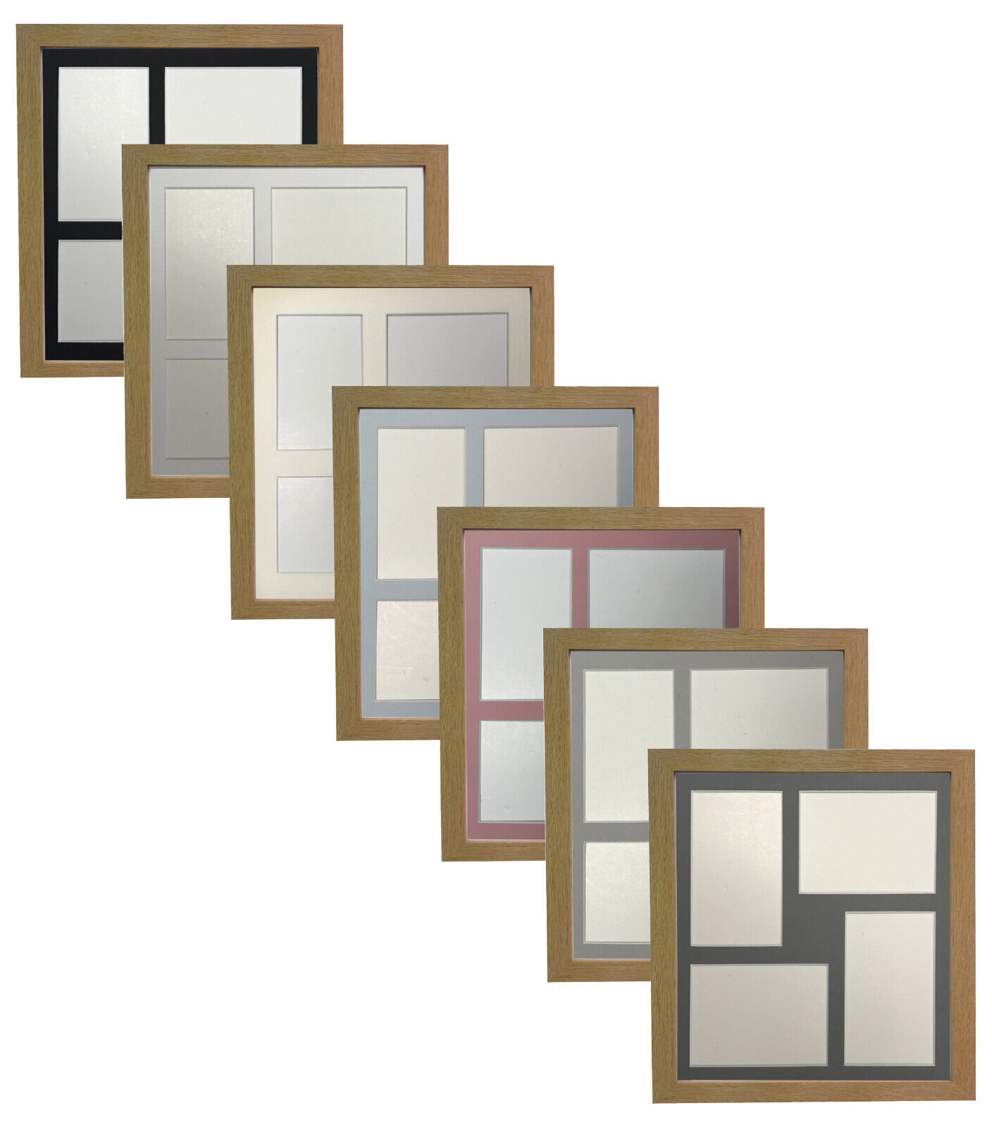 Multi Image Collage Photo Frames 30x30cm for 4 Images 6 x 4 Inch ...