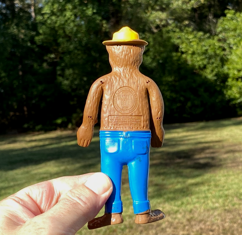 1967 Lakeside Toys Smokey the Bear Rubber Bendy 6” Figure Vintage | eBay