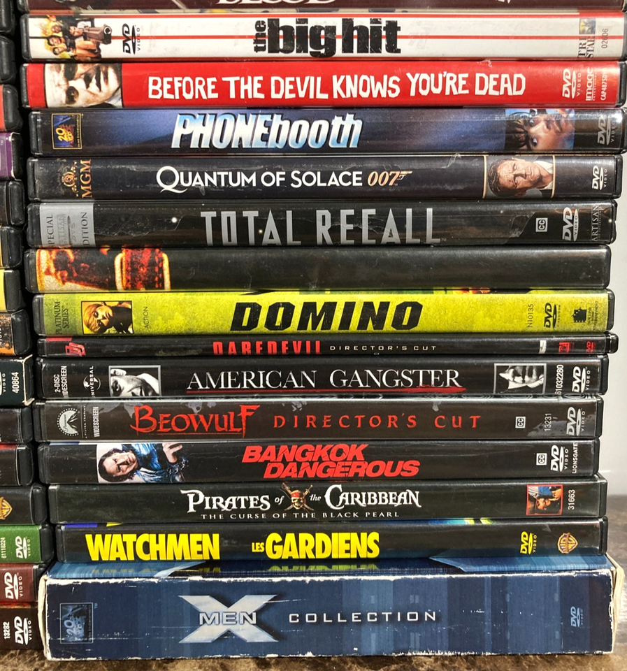 DVD Huge Lot 98 Movies ALL Action Thriller Superhero Fighting Sci-Fi ...
