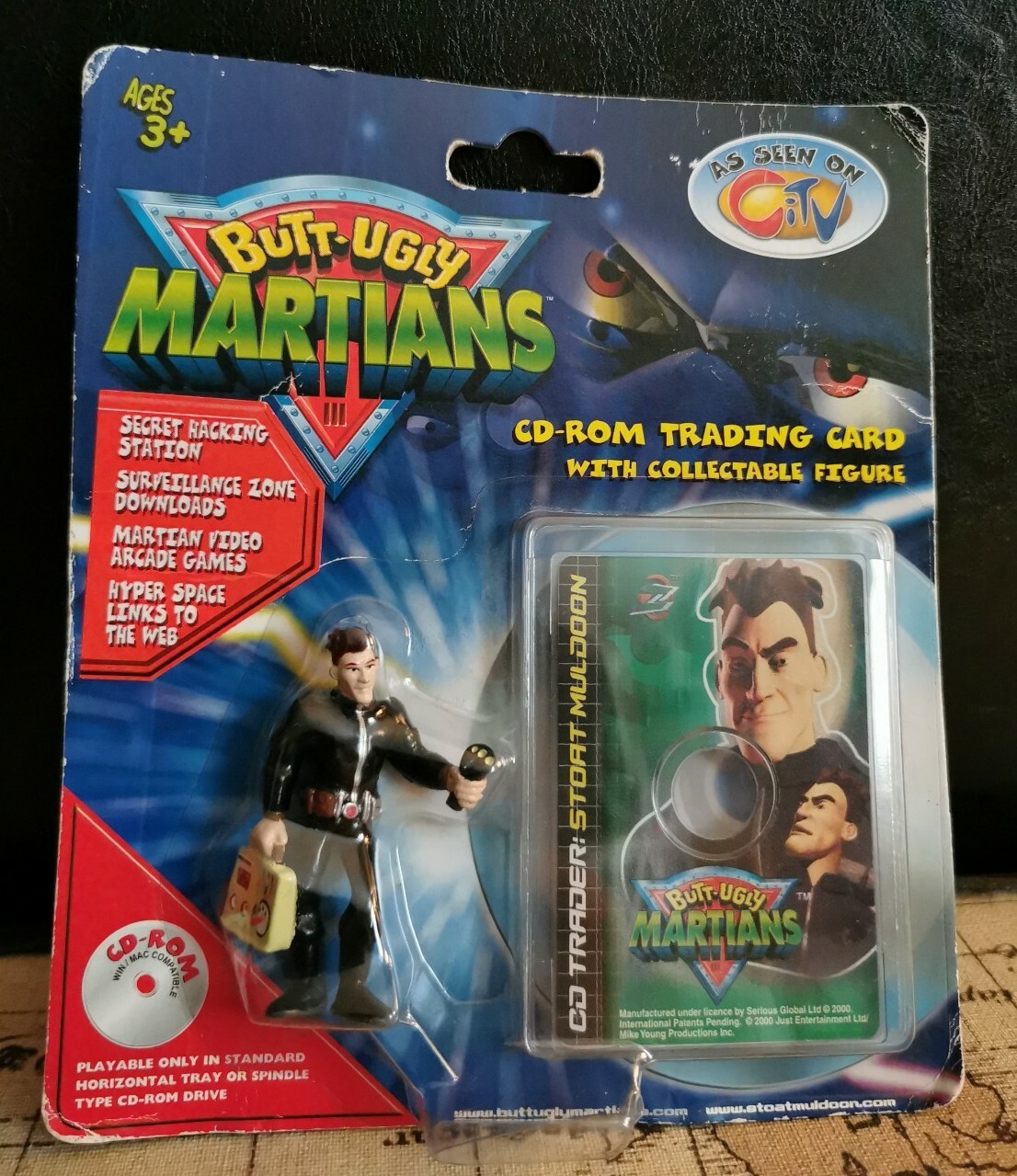 Butt Ugly Martians Figure With CD-ROM Card - CITV Hasbro BNIB Stoat ...
