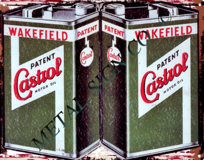 CASTROL MOTOR OIL metal wall sign pub,bar shed garage cafe shop bar ...
