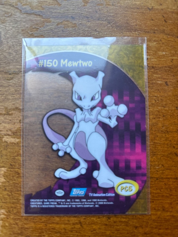Mewtwo #150 - PC5 - Clear Acetate - Topps Pokemon Series 3 Transparent ...