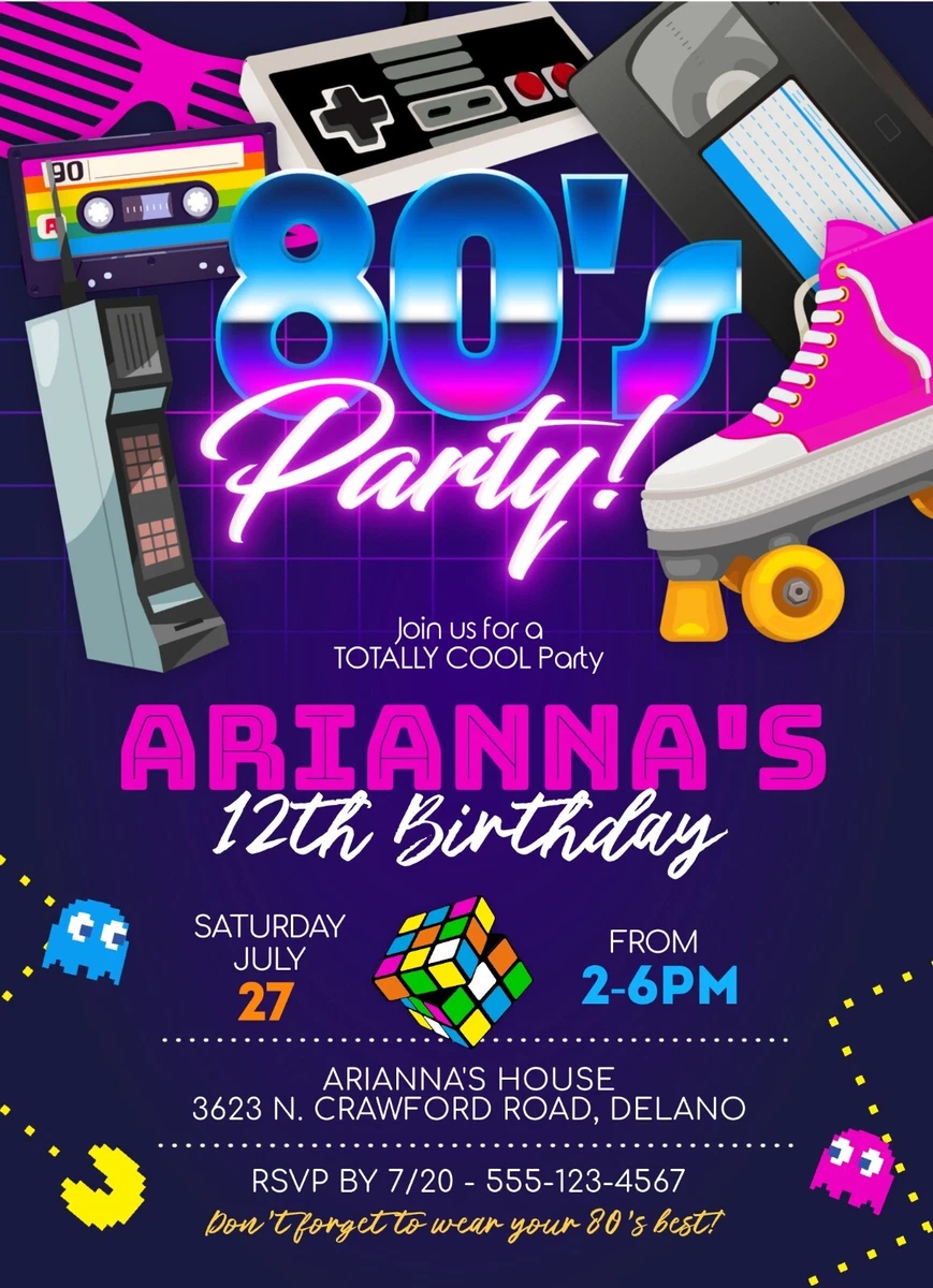 80s Party Flyer Template