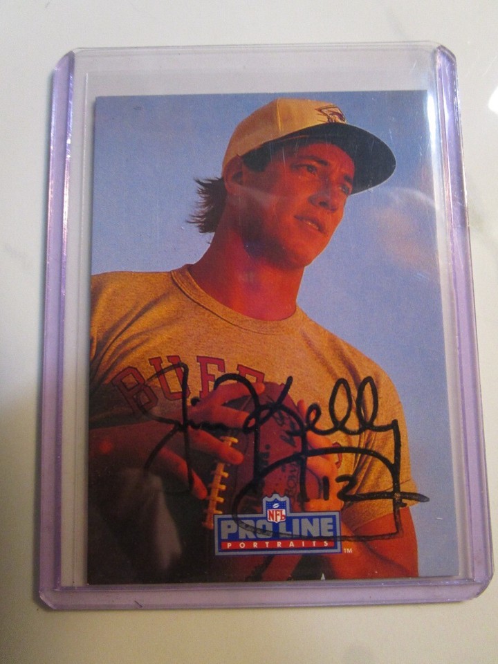 Autographed Jim Kelly 1991 Pro Line Portraits #1- | eBay
