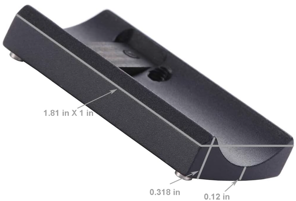 1911 Sight Mount Plate Colt 1911 Standard Pistol Mount Base for ...